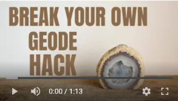 Easiest Way To Break Your Own Geode - Science Fun